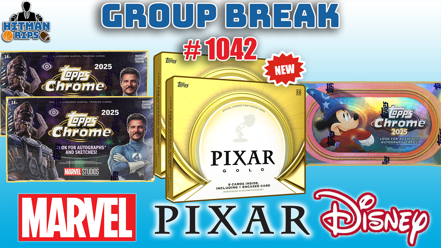 Group Break # 1042 - Marvel, Pixar, Disney – Hitman Rips